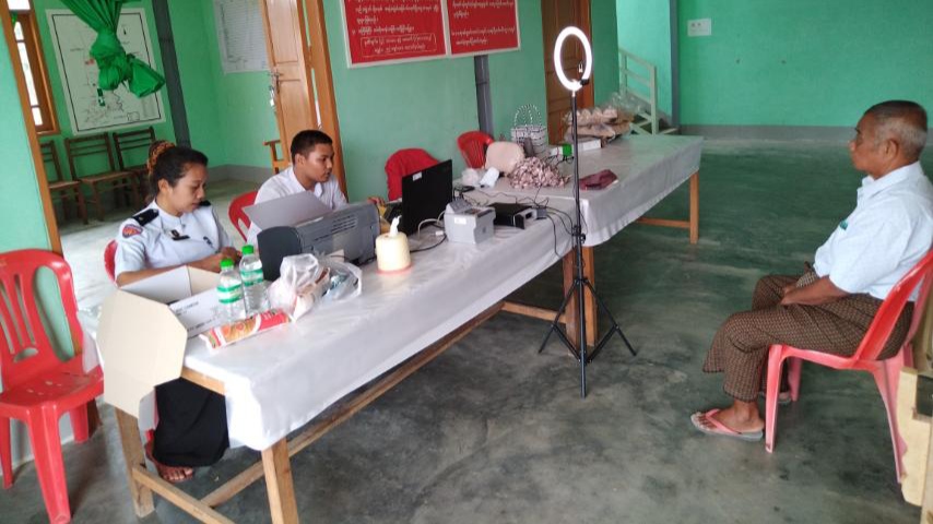 ပုဗ္ဗသီရိမြို့နယ်၌ ဇီဝဆိုင်ရာအ ချက်အလက် Biometric Data ကောက်ယူခြင်း
