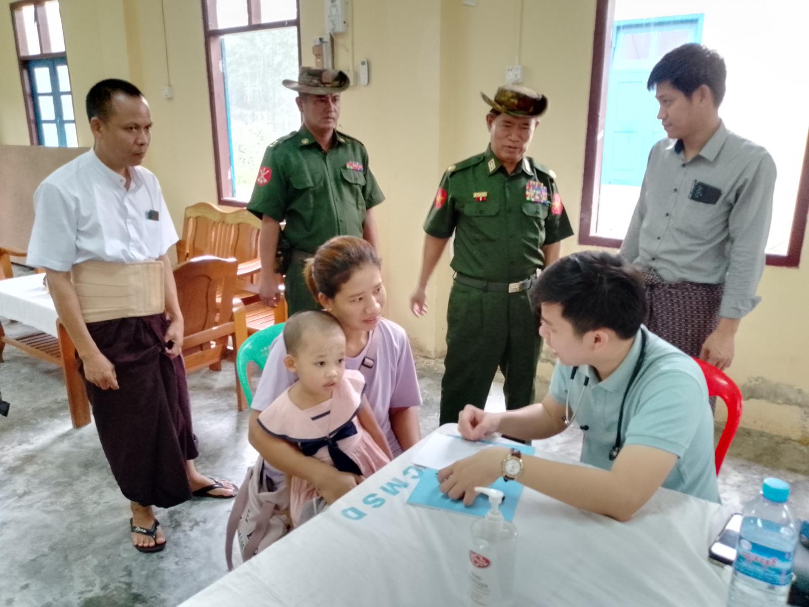 မြေပုံမြို့၌ ဗိုလ်မှူးချုပ် ကျော်ကျော်စိုးက နေပြည်တော်ပြည်သူ့ဆေးရုံ ကုတင် ၁၀၀၀မှ ဒေါက်တာ သက