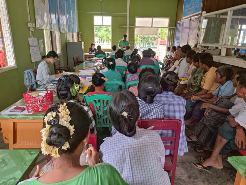 တောင်သာမြို့နယ်တွင် ၂၀၂၃ မိုးရာသီစိုက်ပျိုးစရိတ်ချေးငွေများ ထုတ်ခ