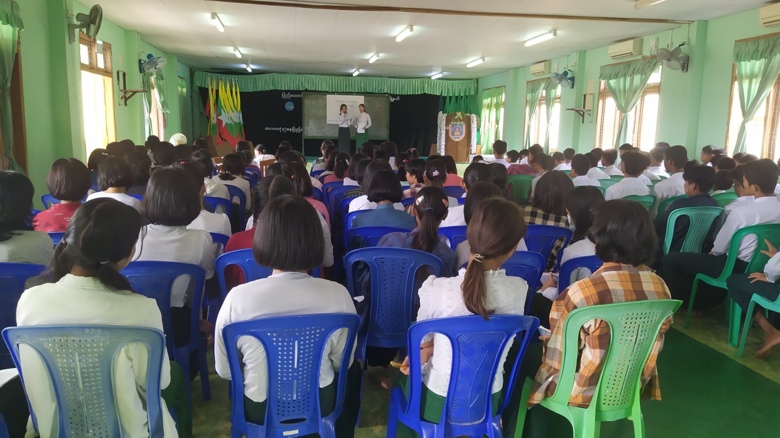 ပုဗ္ဗသီရိမြို့နယ် အမှတ် ၃ ခြေခံပညာအထက်တန်းကျောင်း၌ ၇၆ နှစ်မြောက