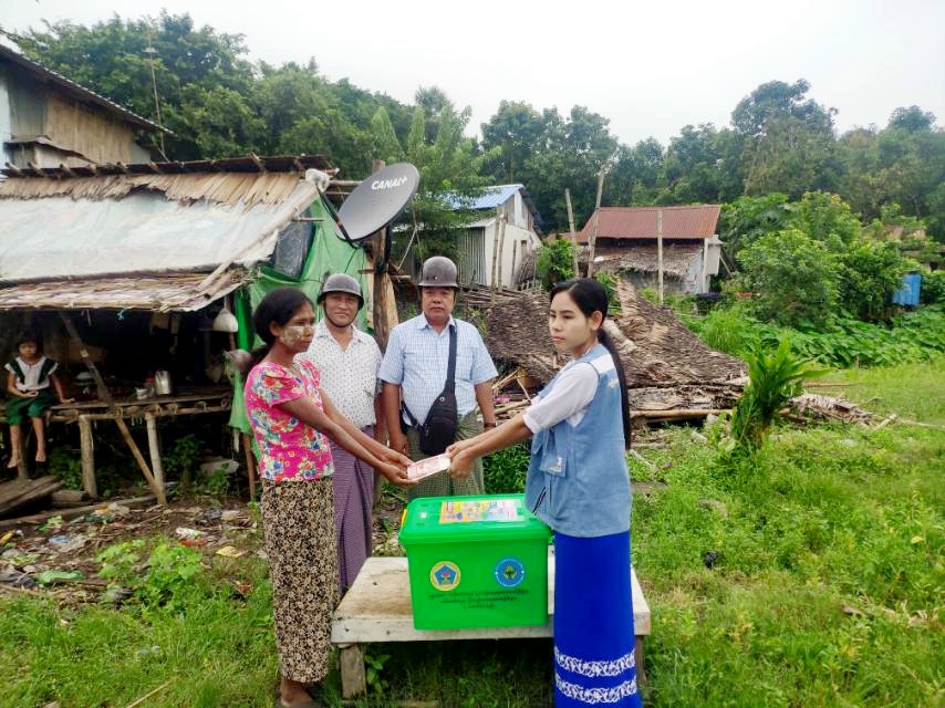 သာပေါင်းမြို့နယ်တွင် မိုးသက်လေပြင်းတိုက်ခိုက်မှုကြောင့် နေအိမ်ပြို