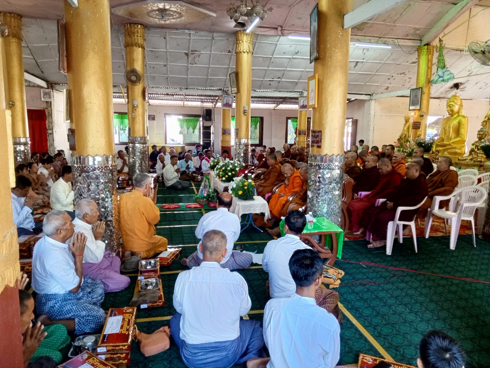 သိန္နီမြို့‌ရွှေဘုန်းပွင့်စေတီတော်မြတ် ဓမ္မာရုံတော်၌ ၁၉ ကြိမ်မြောက