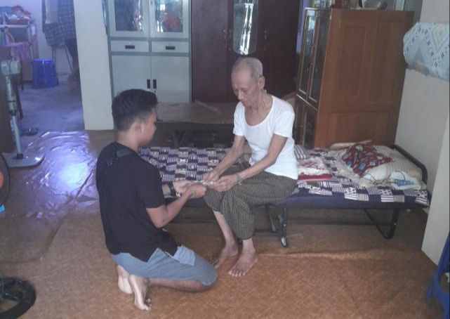 ဒဂုံမြို့သစ် မြောက်ပိုင်း ၌ အသက် ၈၅ နှစ်နှင့် အထက်ဘိုးဘွားများ၏ လူမ