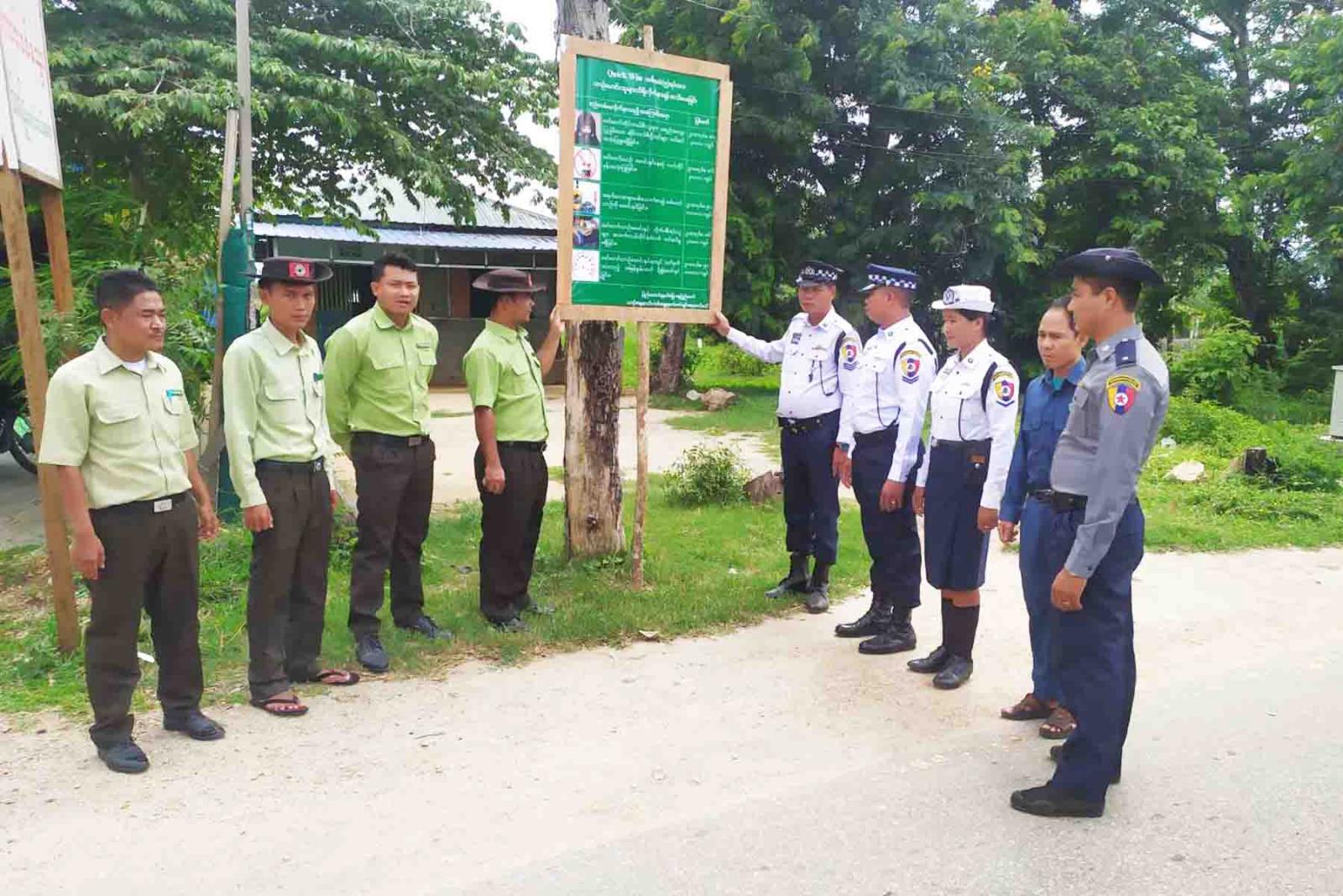 တပ်ကုန်းမြို့၌ “quick Win အစီအမံ ၅ ရပ်အား ယာဉ်မောင်းသူများ သိရှိလိုက