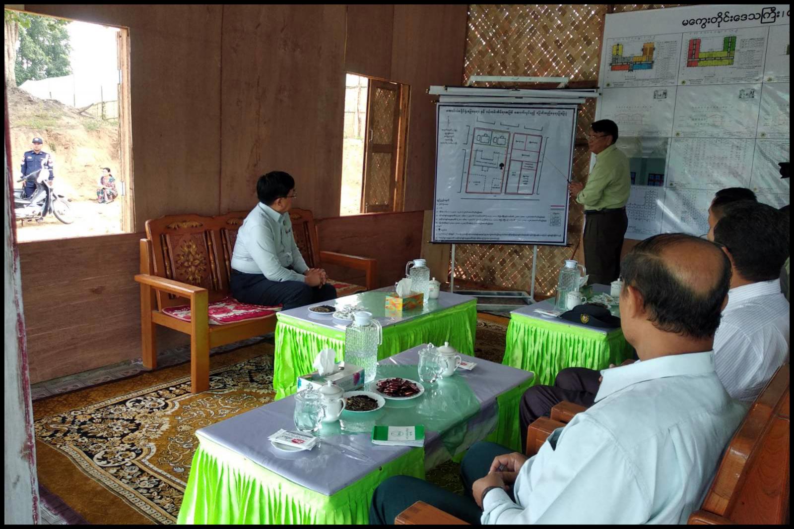 မကွေးတိုင်းဒေသကြီးအစိုးရအဖွဲ့ဝန်ကြီးချုပ် ဦးတင့်လွင်မှ အောင်လံခရိုင