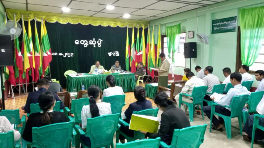ဖျာပုံမြို့၌ ၂၀၂၄ ၂၀၂၅ ဘဏ္ဍာရေးနှစ်၊ ဒေသန္တရစီမံကိန်းပါ တိုင်းဒေသကြီးရန
