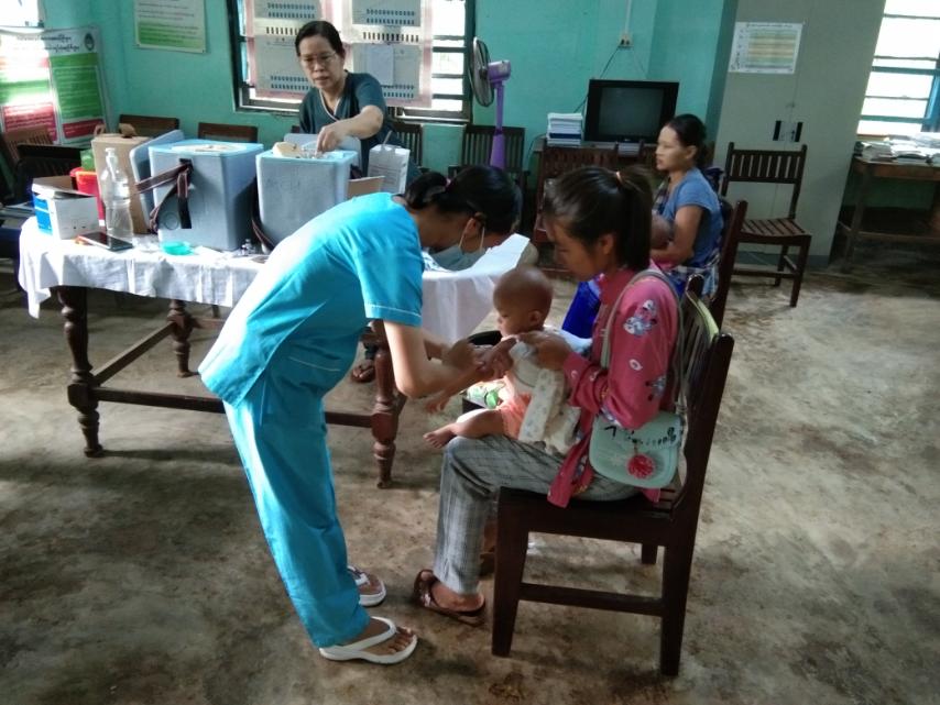 ဘီးလင်းမြို့နယ်တွင် မွေးကင်းစမှ အသက် ၂ နှစ်အောက်ကလေးနှင့် ကိုယ်ဝန်ဆောင