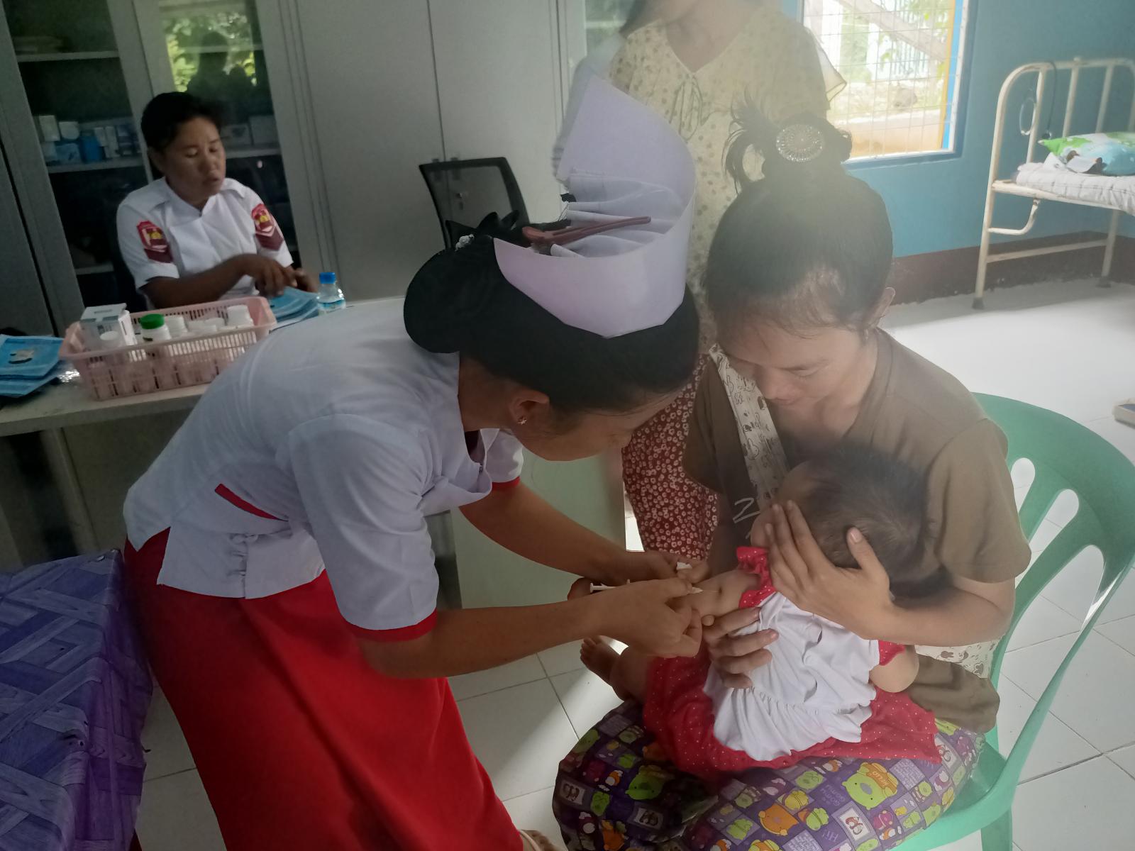 မိုင်းခတ်မြို့တွင် မွေးကင်းစမှ အသက် ၂ နှစ်အောက်ကလေးနှင့် ကိုယ်ဝန်ဆောင