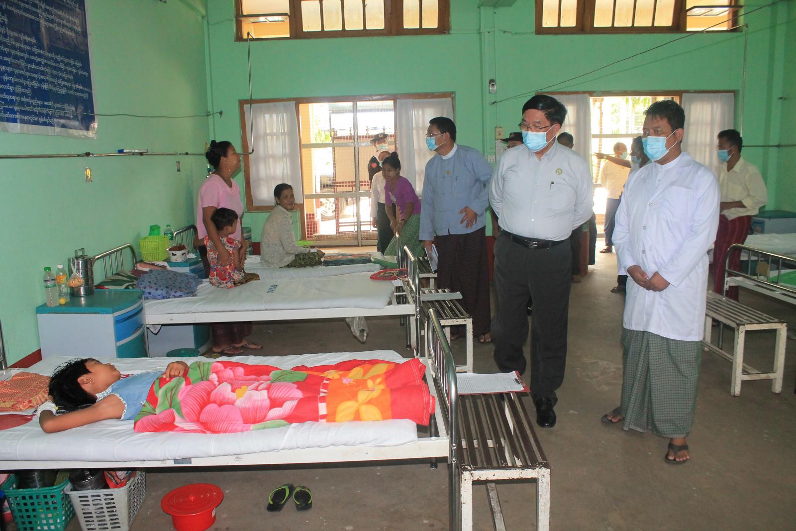 မကွေးတိုင်းဒေသကြီးဝန်ကြီးချုပ် ဦးတင့်လွင် တောင်တွင်းကြီးမြို့နယ်အတွင်းရ