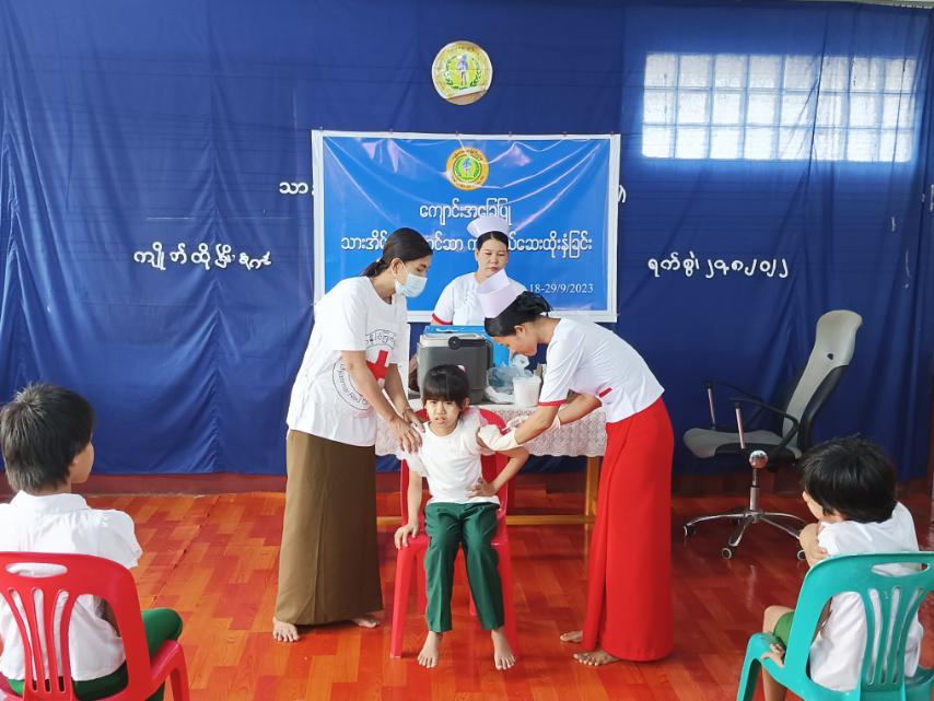 ကျိုက်ထိုမြို့နယ်တွင် အခြေခံပညာကျောင်းများ၌ သားအိမ်ခေါင်းကင်ဆာရောဂါ ကာက
