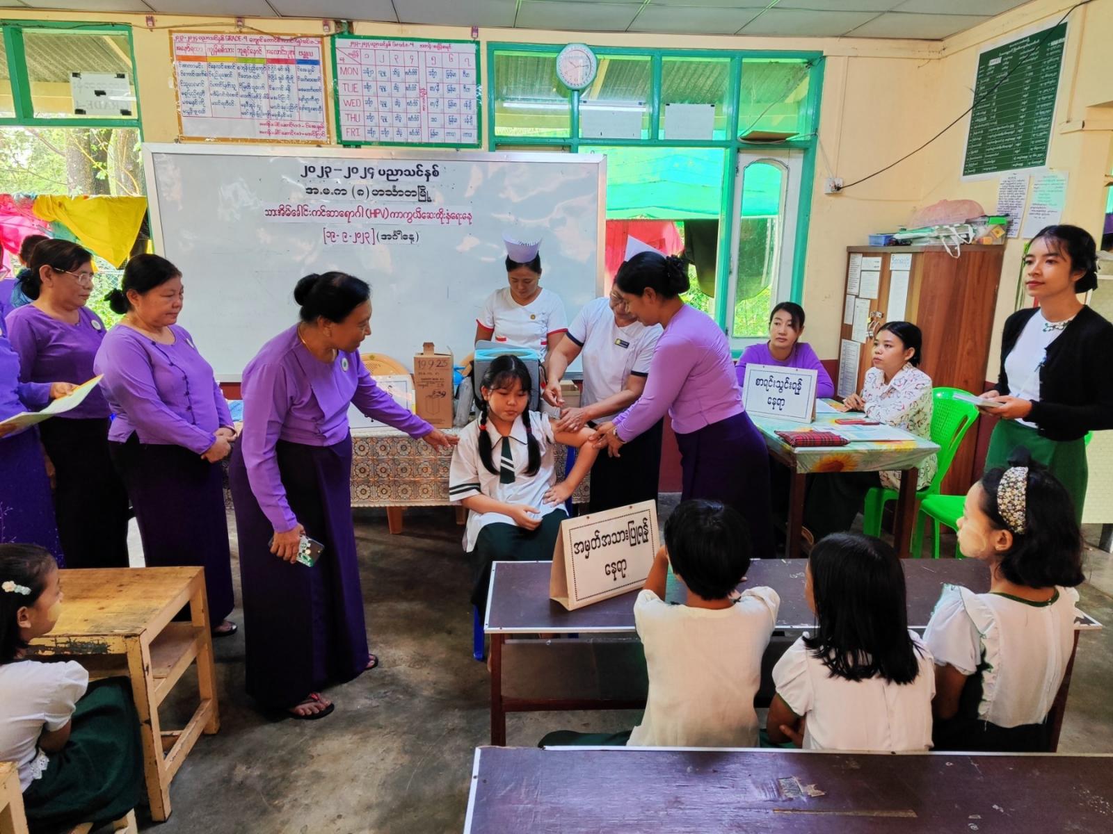 ဟင်္သာတမြို့နယ်တွင် အသက် ၉ နှစ်ပြည့်ပြီး အသက် ၁၂ နှစ်မကျော်သော ကျောင