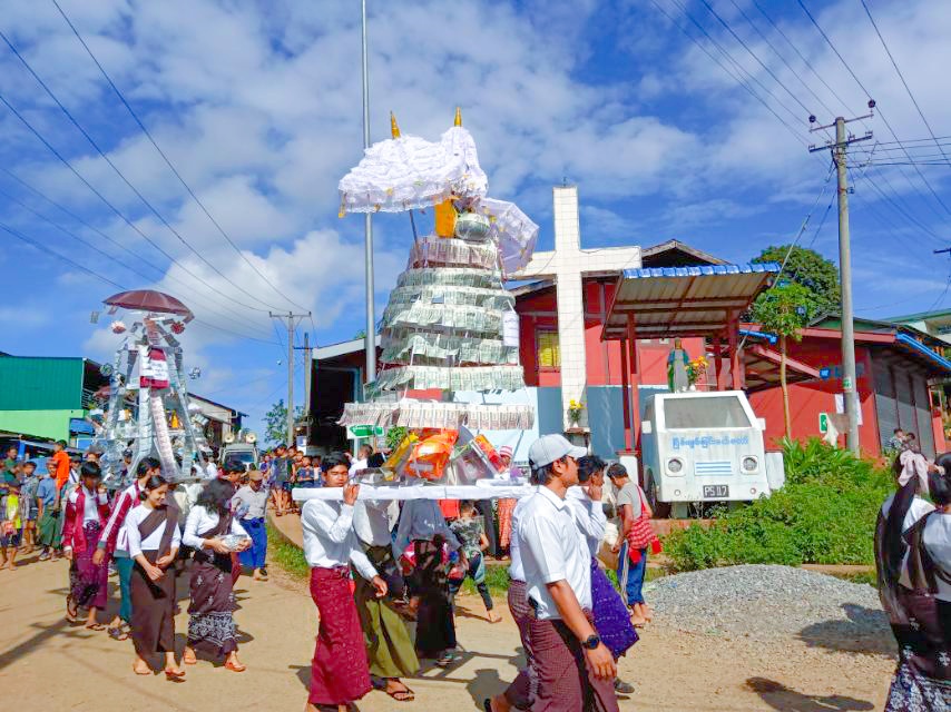 လိပ်သိုမြို့၌ အကြိမ် ၄၀ မြောက် စုပေါင်းမဟာဘုံကထိန်ပွဲတော် စည်ကားသိုက်မ