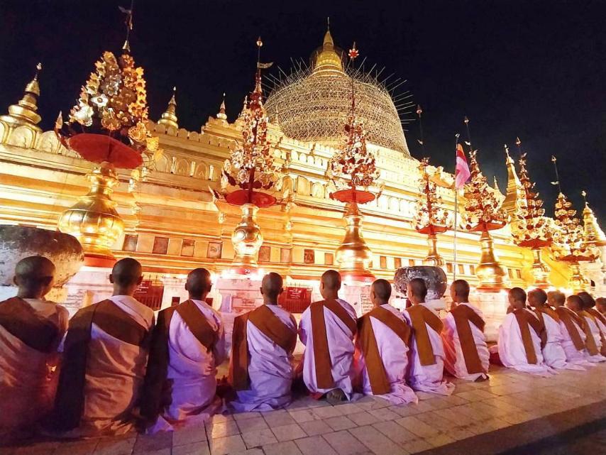 တန်ဆောင်မုန်းလပြည့်နေ့ ပုဂံ ညောင်ဦး ရှေးဟောင်းယဉ်ကျေးမှုဇုန်ရှိ ဘုရားမ