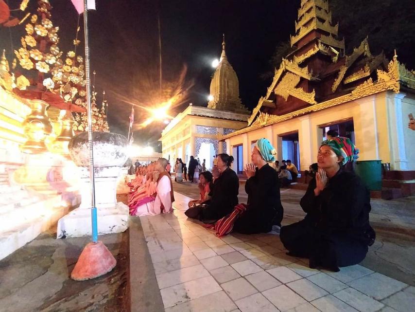 တန်ဆောင်မုန်းလပြည့်နေ့ ပုဂံ ညောင်ဦး ရှေးဟောင်းယဉ်ကျေးမှုဇုန်ရှိ ဘုရားမ