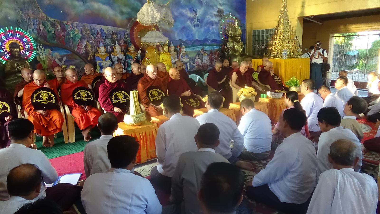 ဘိုက‌လေးမြို့နယ် တာဝတိံသာစေတီတော်သစ်ကြီး ပြန်လည်တည်ထားရန်အတွက် ပန္ဒက်တော်တင်မဟာ မင်္ဂလာအခမ