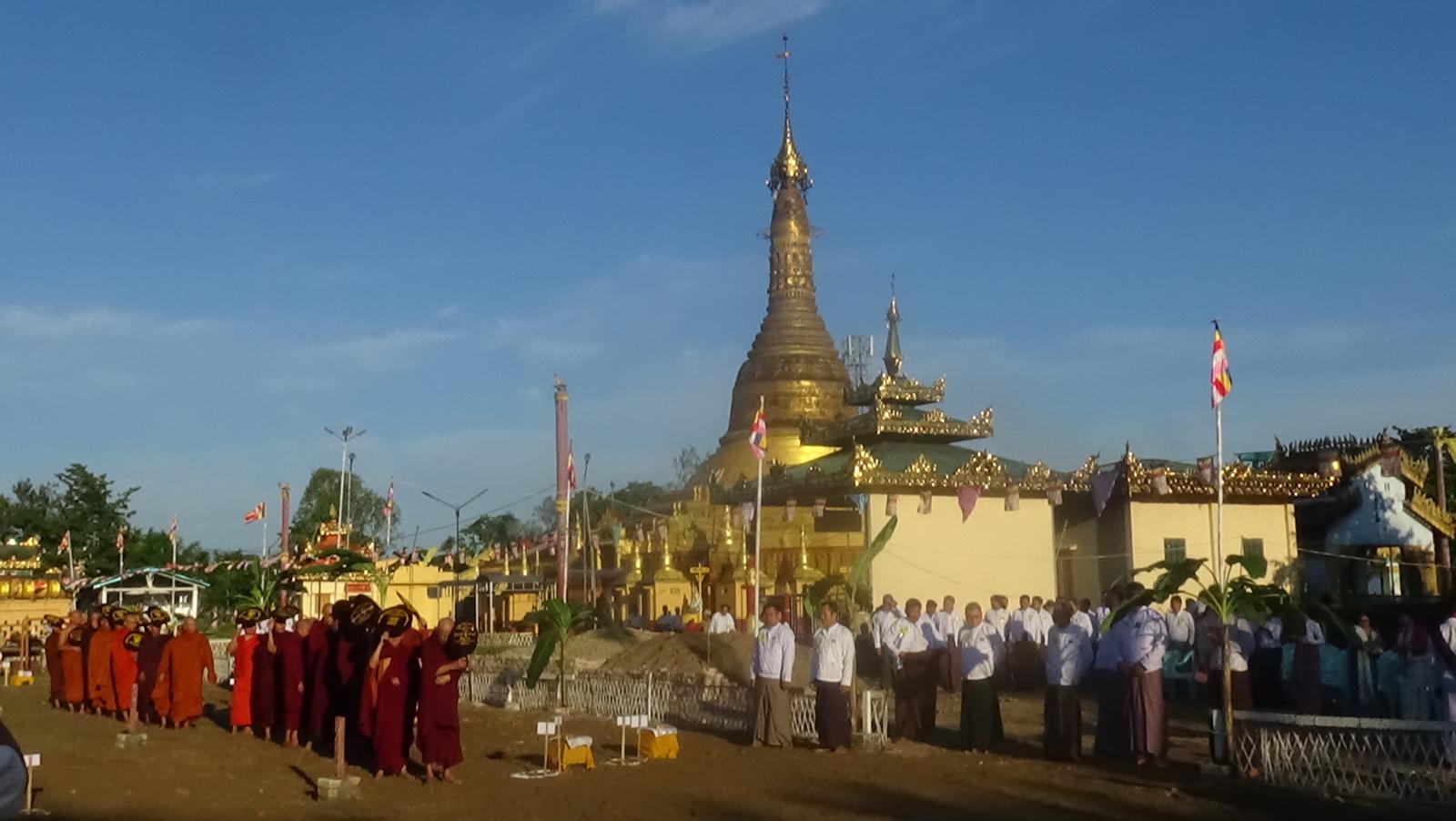 ဘိုက‌လေးမြို့နယ် တာဝတိံသာစေတီတော်သစ်ကြီး ပြန်လည်တည်ထားရန်အတွက် ပန္ဒက်တော်တင်မဟာ မင်္ဂလာအခမ
