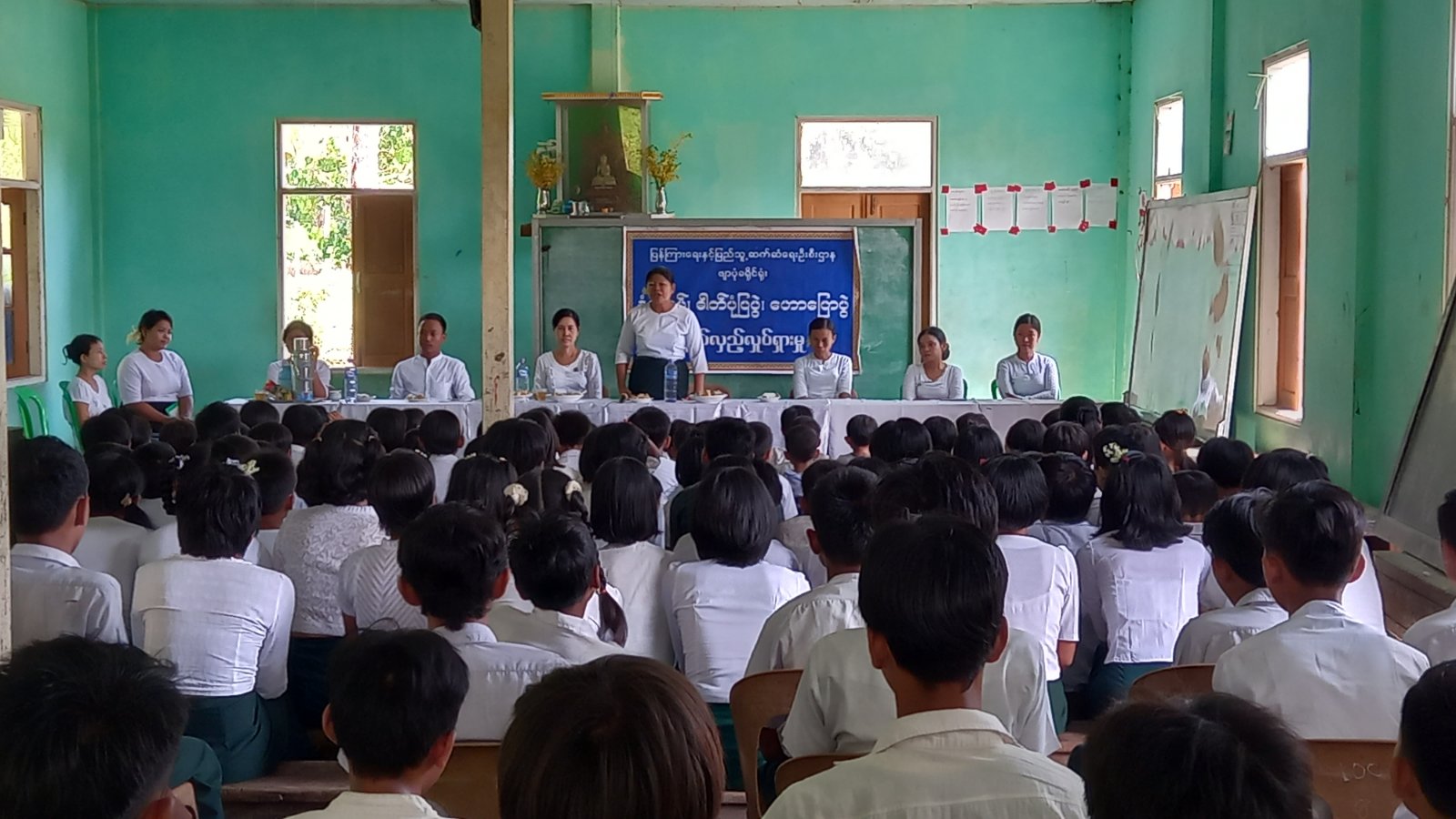 ဖျာပုံမြို့နယ် အလက ဂျိုဝါကျောက်ရဲ ကျောင်းတွင် နယ်လှည့်ဟောပြောပွဲနှင့