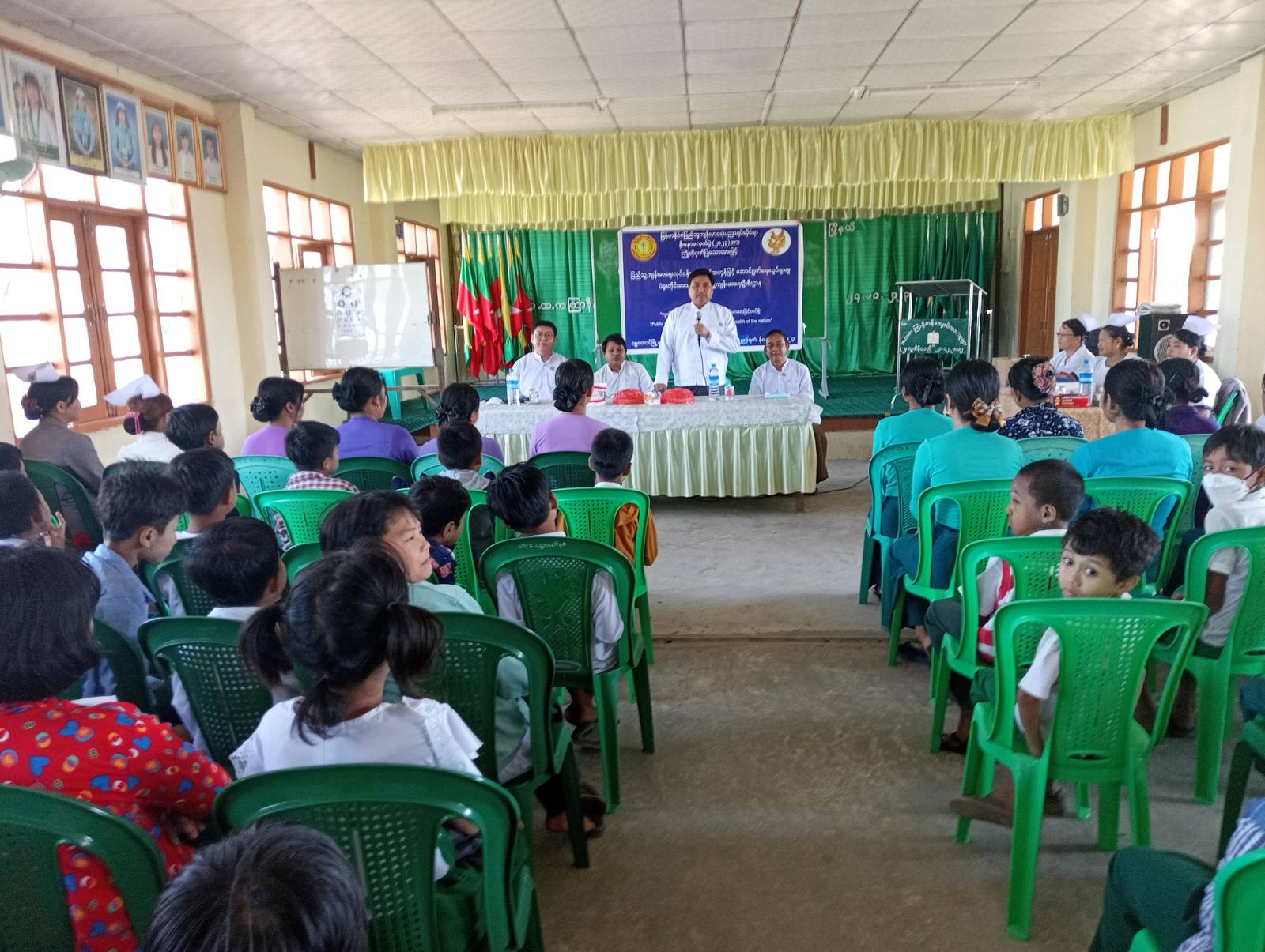 ရွှေတောင်မြို့၌ ကျန်းမာရေးစောင့်ရှောက်မှုလုပ်ငန်းများ အရှိန်အဟုန်မြှင့