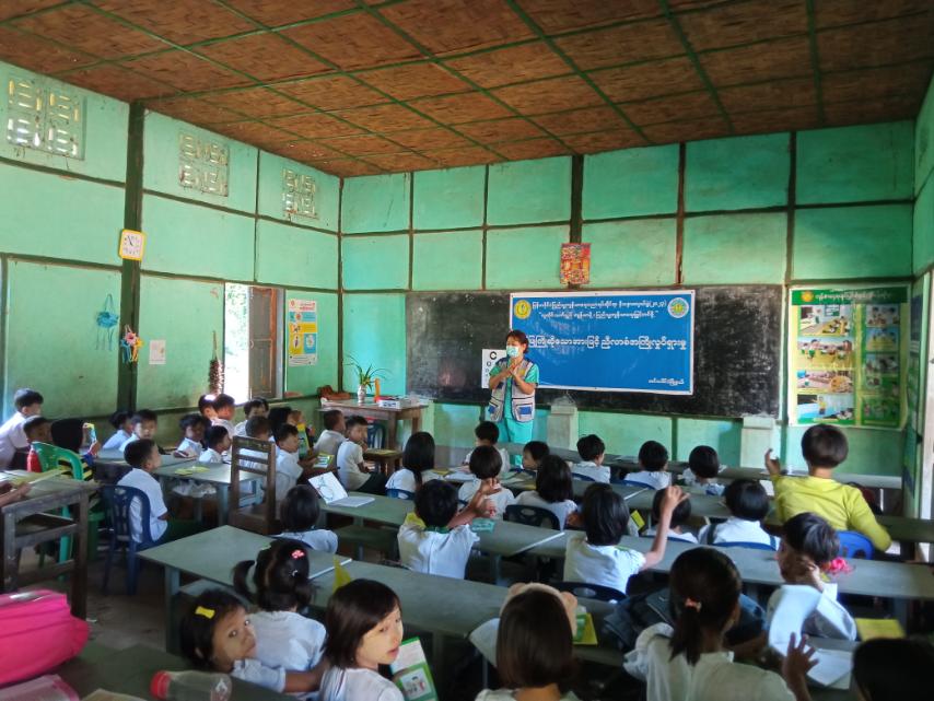 ဆင်ပေါင်ဝဲမြို့၌ ပြည်သူ့ကျန်းမာရေးညီလာခံအကြို အခြေခံပညာမူလတန်းအဆင့် က