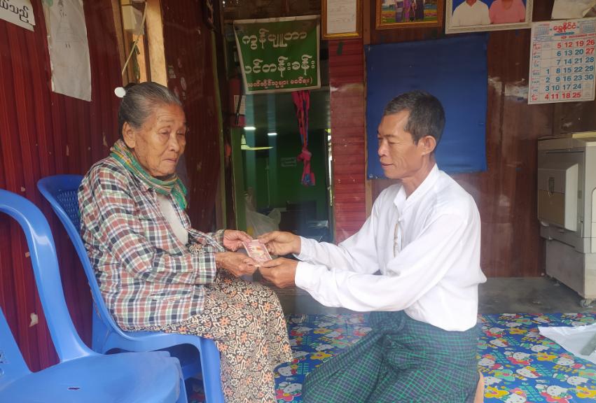 လယ်ဝေးမြို့နယ်အတွင်းရှိ အသက် ၈၅ နှစ်အထက် သက်ကြီးဘိုးဘွား ၁၅၈၃ ဦးအား