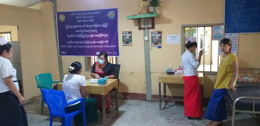 ကဝမြို့နယ်တွင် ပြည်သူ့ကျန်းမာရေး စောင့်ရှောက်မှုလုပ်ငန်းများဆောင်ရွက