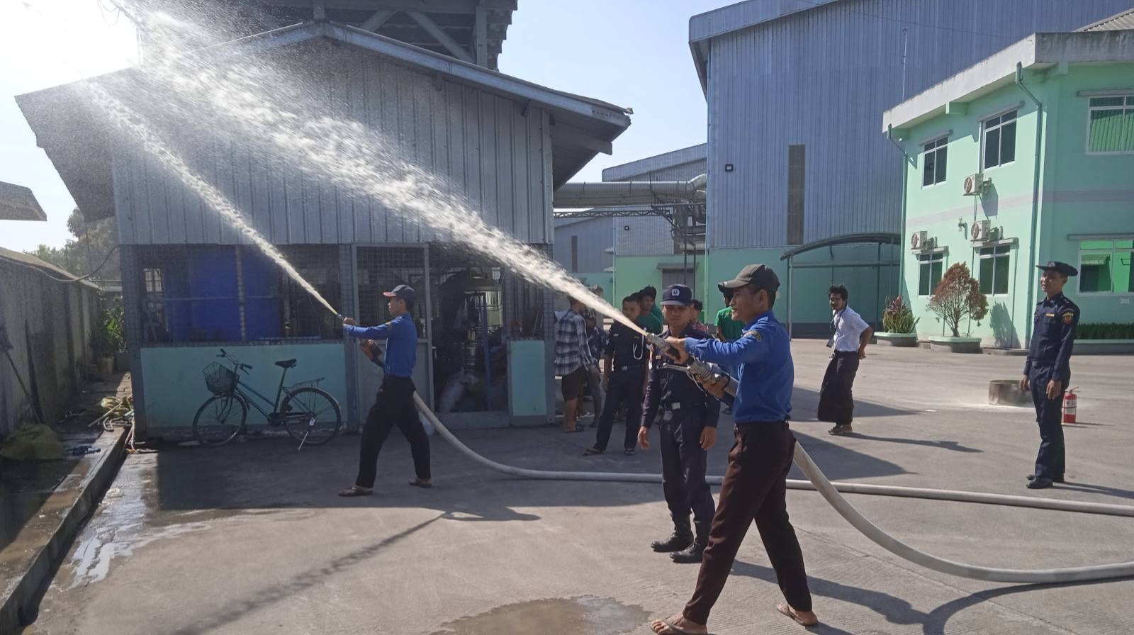 ညောင်တုန်းမြို့နယ်တွင် မီးဘေးလုံခြုံရေးအတွက် မီးငြှိမ်းသတ်ရေး သရုပ်ပ