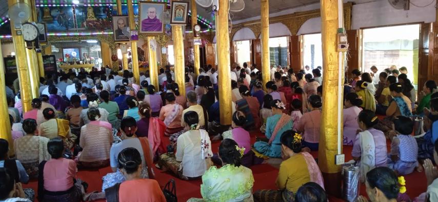 မာန်အောင်မြို့မဟာဓမ္မိကာရုံကျောင်းတိုက်၌ ၃၂ ကြိမ်မြောက် စုပေါင်းမဟာဘုံကထိန်သင်္ကန်း ဆက်ကပ်လှူ ဒ