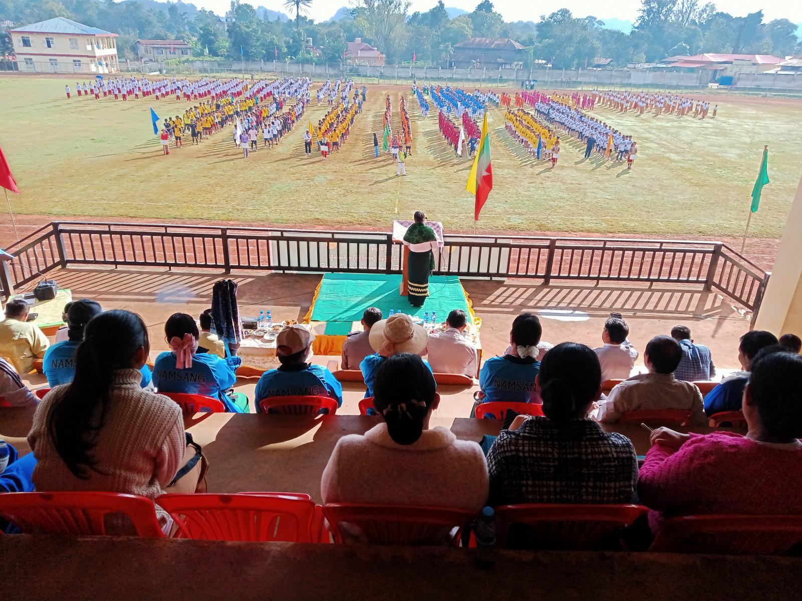 လွိုင်လင်ခရိုင် ကျောင်းသားအားကစားပွဲတော် ဖွင့်ပွဲကျင်းပ Information And Public Relations