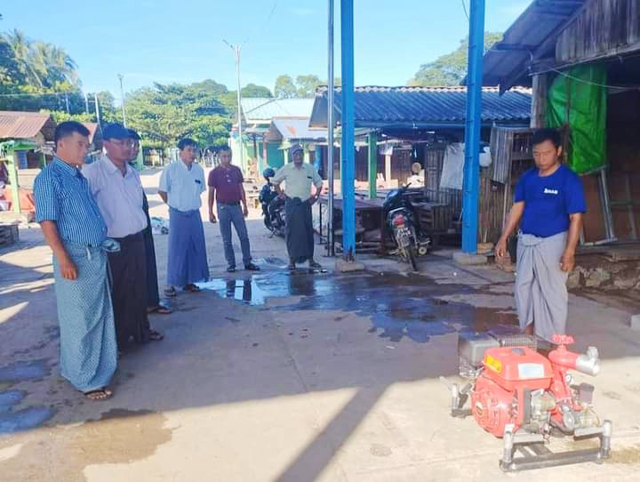 စလင်းမြို့နယ် စည်ပင်သာယာမြို့မစျေးကြီး၌ မီးဘေးအန္တရာယ်ကြိုတင်ကာကွယ်ရေး