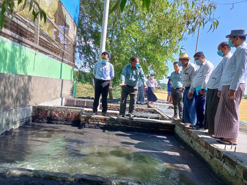 သိပ္ပံနှင့်နည်းပညာဒုဝန်ကြီး ဒေါက်တာအောင်ဇေယျနှင့်အဖွဲ့ ကန်ကြီးထောင့်မ