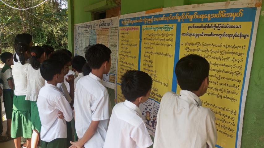 ကဝမြို့နယ် အ မ က မူလွန် မိုးကရင်ကျောင်း၌ အသိပညာပေးဟောပြောပွဲနှင့