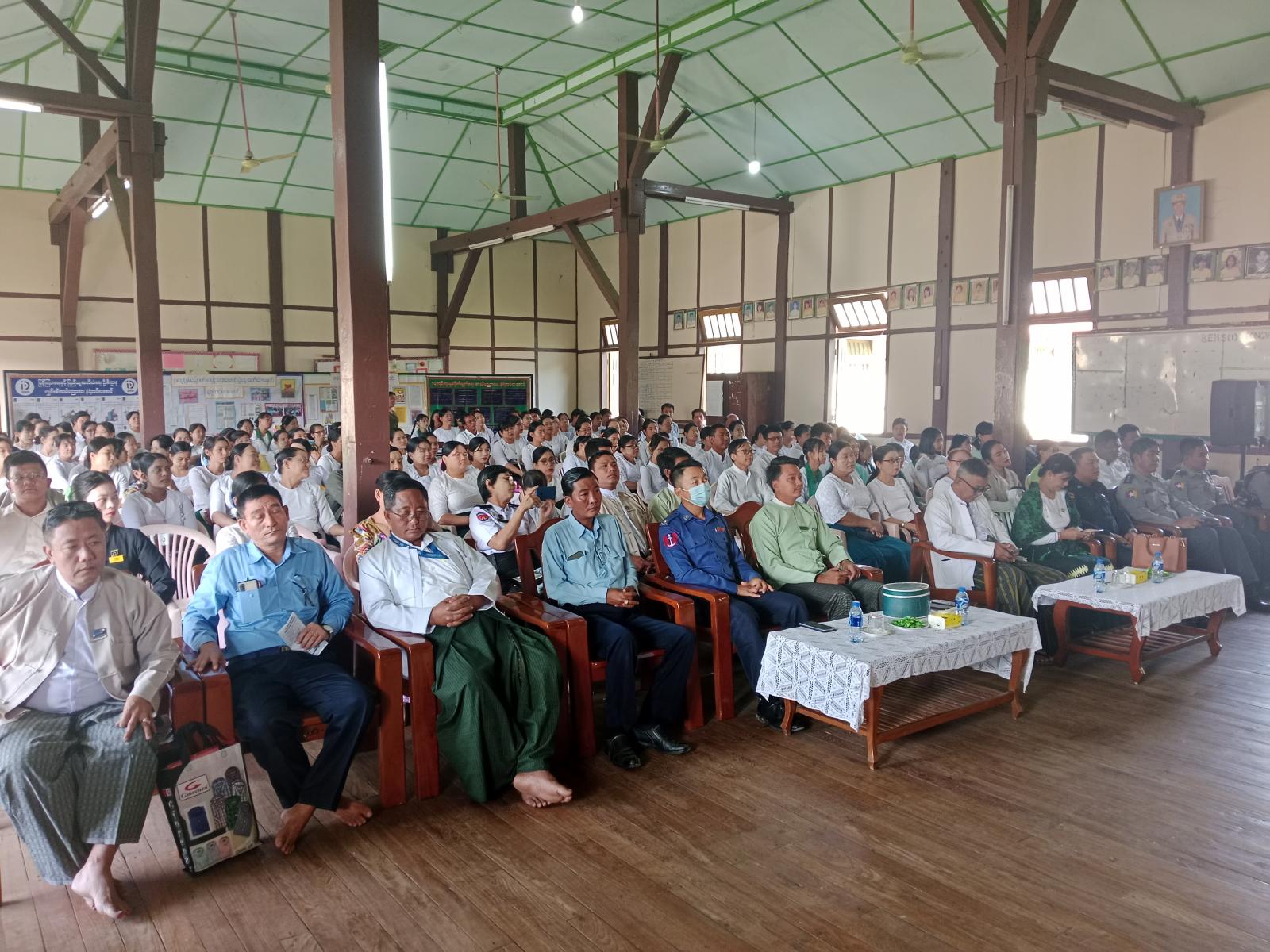သုံးခွမြို့နယ်တွင် ၁၀၃ နှစ်မြောက် အမျိုးသားအောင်ပွဲနေ့ အခမ်းအနားကျင