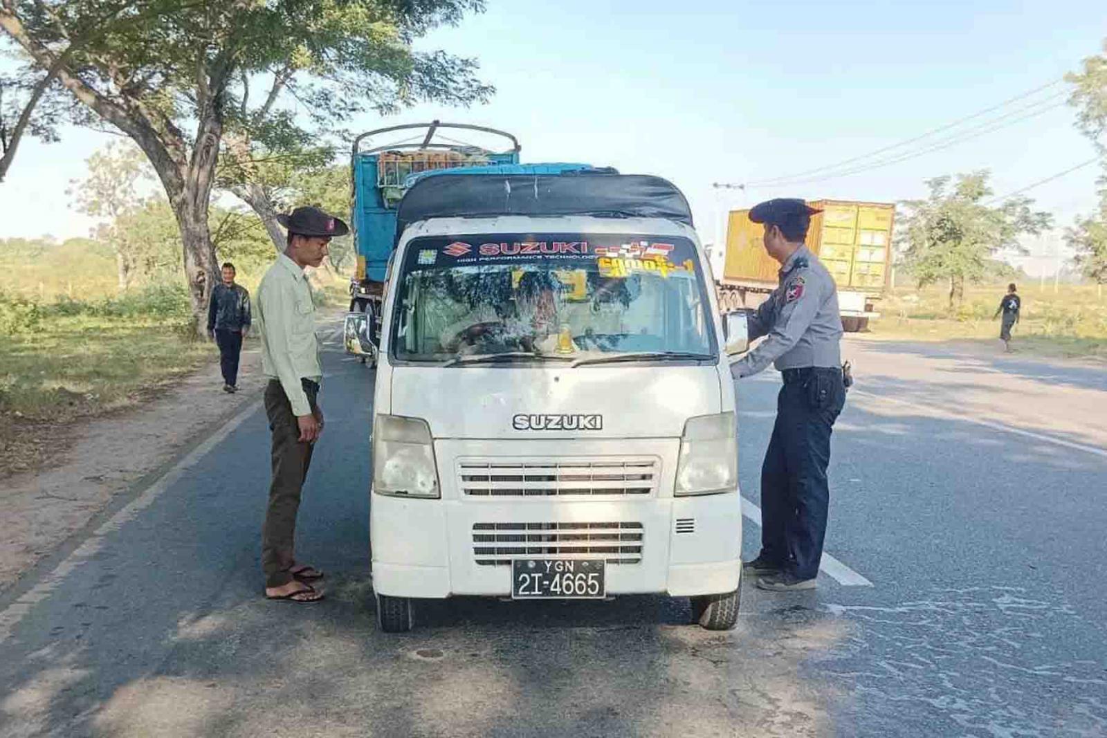 တပ်ကုန်းမြို့၌ ကား၊ မော်တော်ဆိုင်ကယ်စုစုပေါင်း ၆၇ စီးအား ရှောင်တစ်ခင်စစ