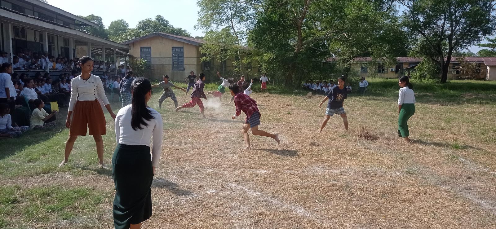 ဒေးဒရဲမြို့နယ်၌ ၇၆ နှစ်မြောက် လွတ်လပ်ရေးနေ့ အကြို ကျောင်းတွင