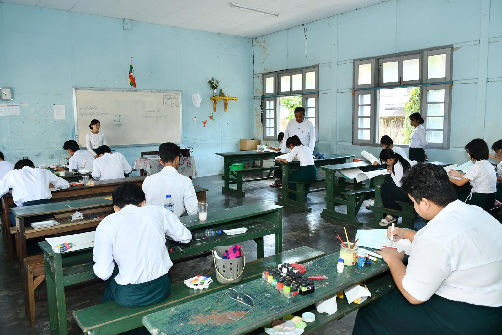 ၇၇ နှစ်မြောက် ပြည်ထောင်စုနေ့အထိမ်းအမှတ် မြို့နယ်အဆင့် စာစီစာကုံးနှင့် ပန်းချီ ပြိုင်ပွဲ ကျင်းပ