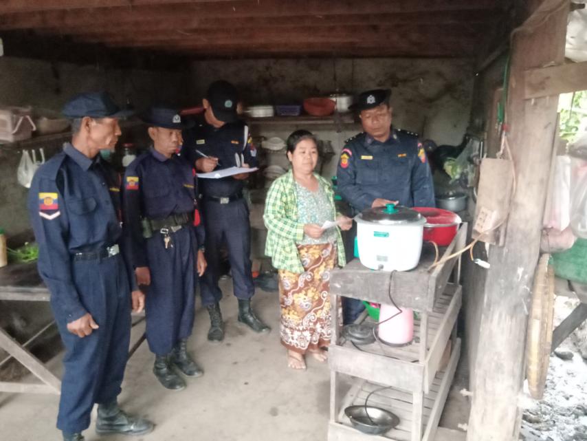 လယ်ဝေးမြို့နယ်အတွင်းရှိ ရပ်ကွက်၊ ကျေးရွာများသို့ မီးဘေးကြိုတင်ကာကွယ်ရေး