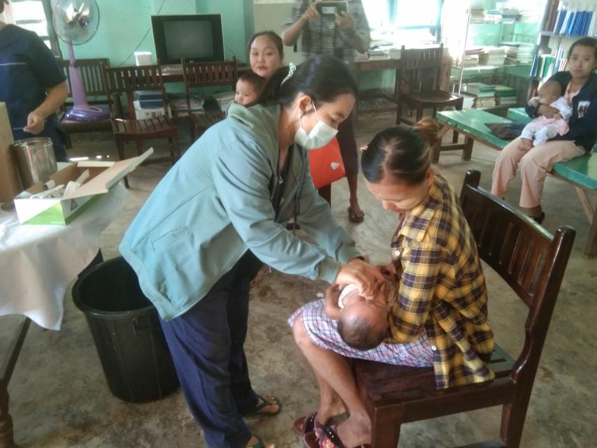 ဘီးလင်းမြို့နယ်တွင် မွေးကင်းစမှ အသက် ၂ နှစ်အောက် ကလေးနှင့်ကိုယ်ဝန်ဆောင