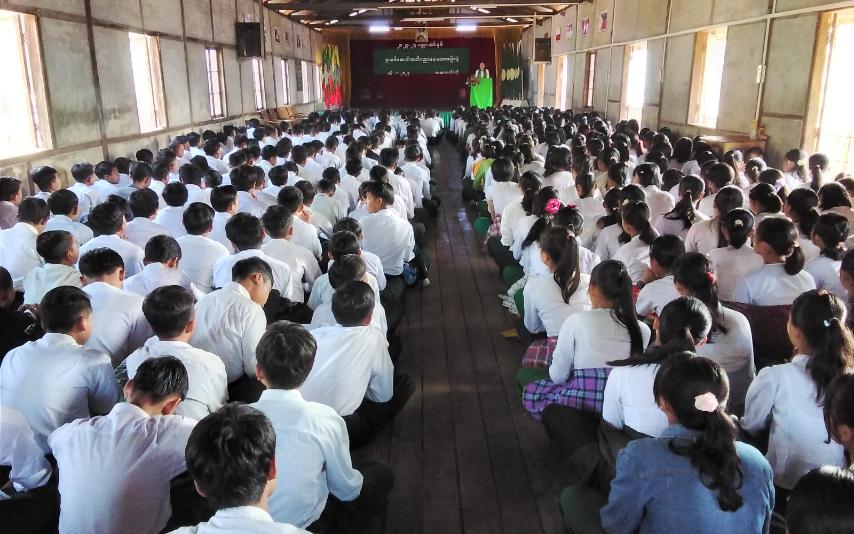 လိပ်သိုမြို့ အခြေခံပညာအထက်တန်းကျောင်း၌ မူးယစ်ဆေးဝါးအန္တရာယ် တားဆီးကာကွယ