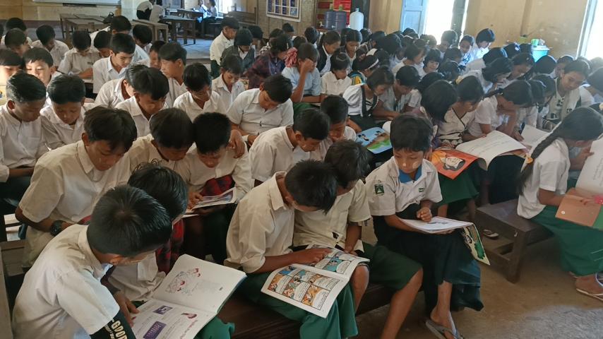 ကျိုက်ထိုမြို့နယ် အ ထ က ခွဲ ဇေယျာမွန်‌ကျောင်း၌ ၇၆ နှစ်မြောက် လွတ်လပ