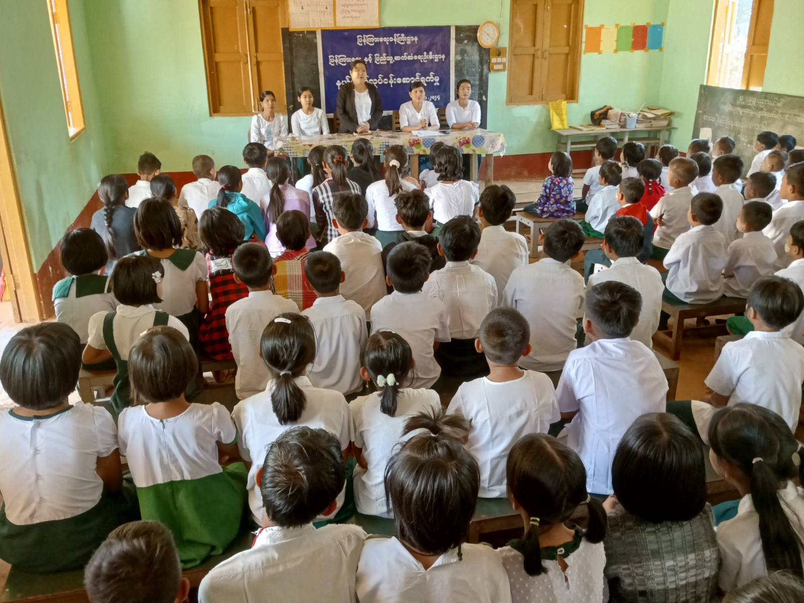 ကျိုက်ထိုမြို့နယ် အ မ က အောင်မင်္ဂလာ ၁ ၌ စာဖတ်ရှိန်မြှင့်တင်ရေး နယ်လှည့
