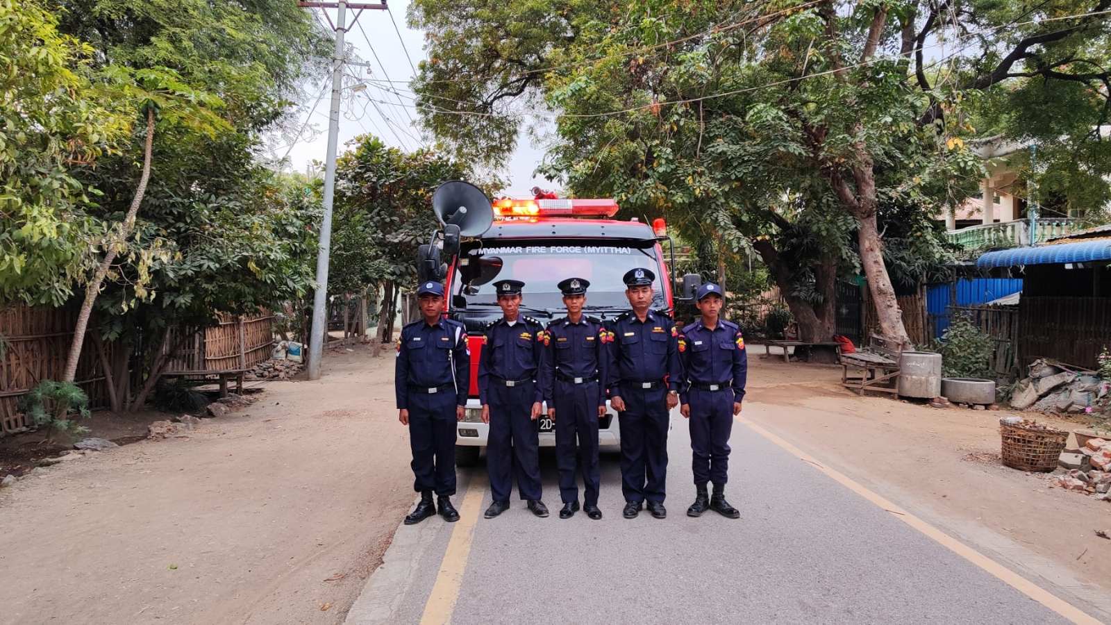 မြစ်သားမြို့နယ် မီးသတ်ဦးစီးဌာနမှ မြို့နယ်အတွင်းရှိ ရပ်ကွက်ကြီးများတွင