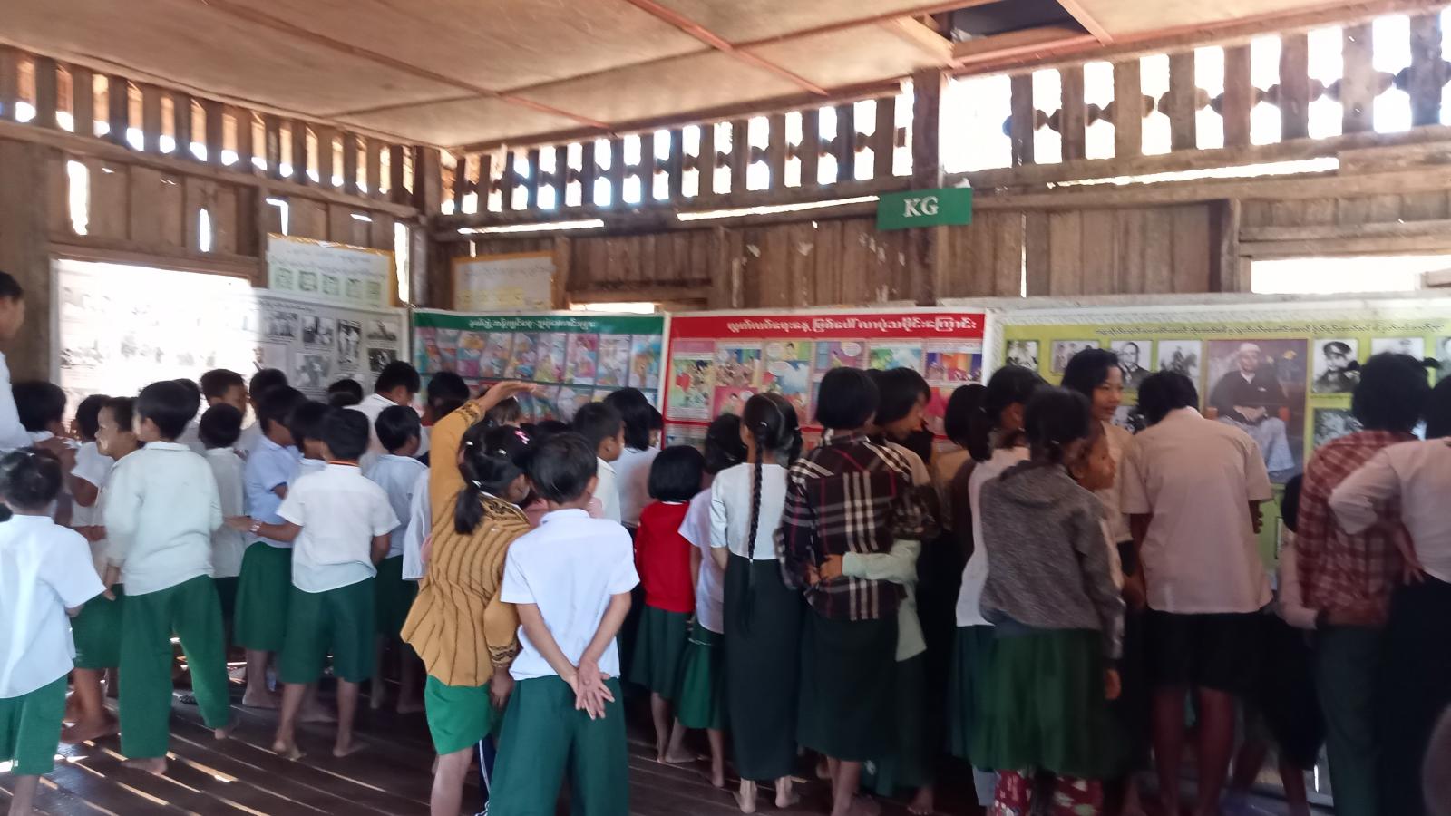 ရှမ်းရွာသစ်မြို့ အခြေခံပညာမူလတန်းကျောင်းတွင် ၇၆ နှစ်မြောက် လွတ်လပ