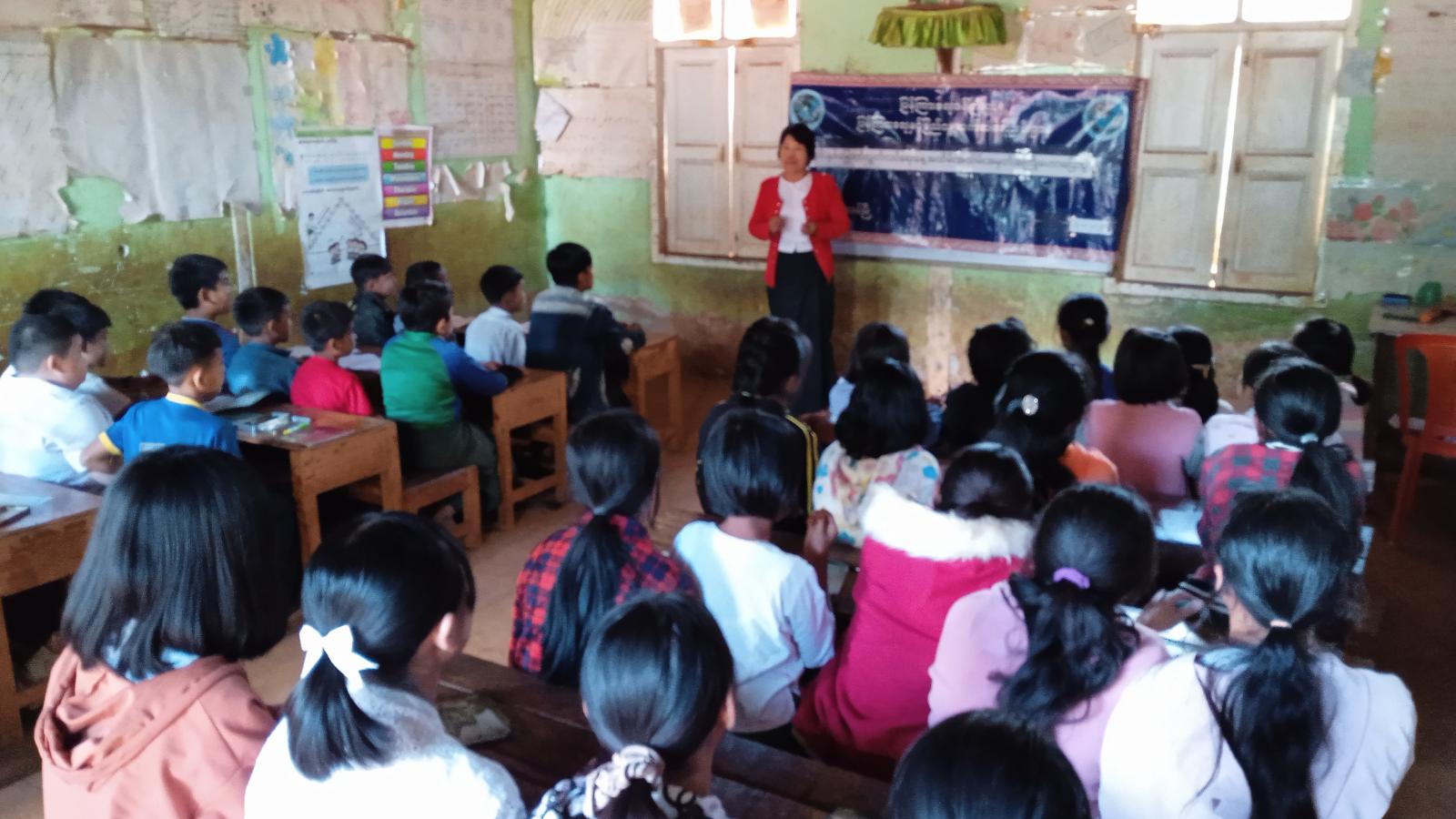 ခိုလမ်မြို့၊ အ မ က နောင်ပိန် ကျောင်းတွင် ၇၆ နှစ်မြောက် လွတ်လပ
