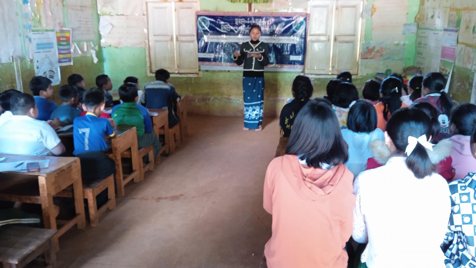 ခိုလမ်မြို့၊ အ မ က နောင်ပိန် ကျောင်းတွင် ၇၆ နှစ်မြောက် လွတ်လပ