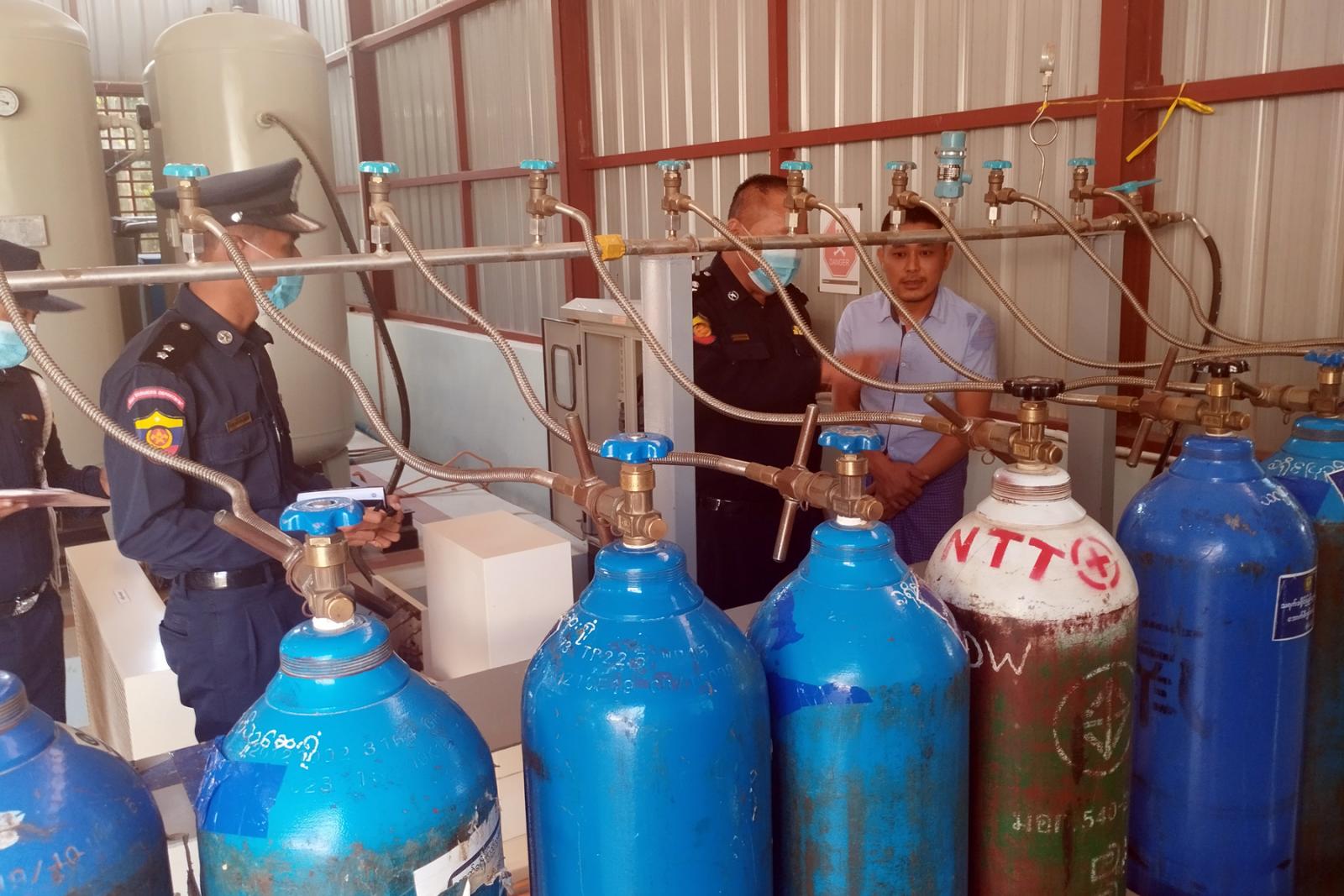 သရက်မြို့၌ အောင်စီဂျင်စက်ရုံ မီးဘေးအန္တရာယ်ကြိုတင်ကာကွယ်ရေးနှင့် ကျောက