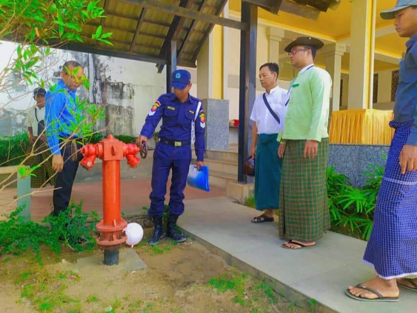 ငွေဆောင်မြို့၊ မီးသတ်ဦးစီးဌာနမှ မြို့အတွင်း မီးဘေးအန္တရာယ်ကြိုတင်ကာကွယ