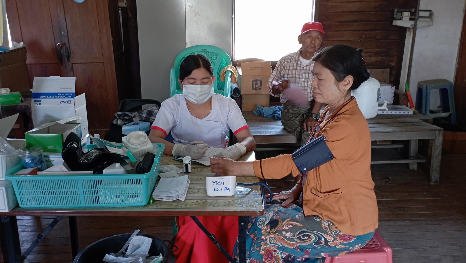 သဲကုန်းမြို့နယ်အတွင်းရှိ ဆီးချို၊ သွေးတိုး၊ နှလုံးရောဂါဝေဒနာရှင်ပြည်သူမ