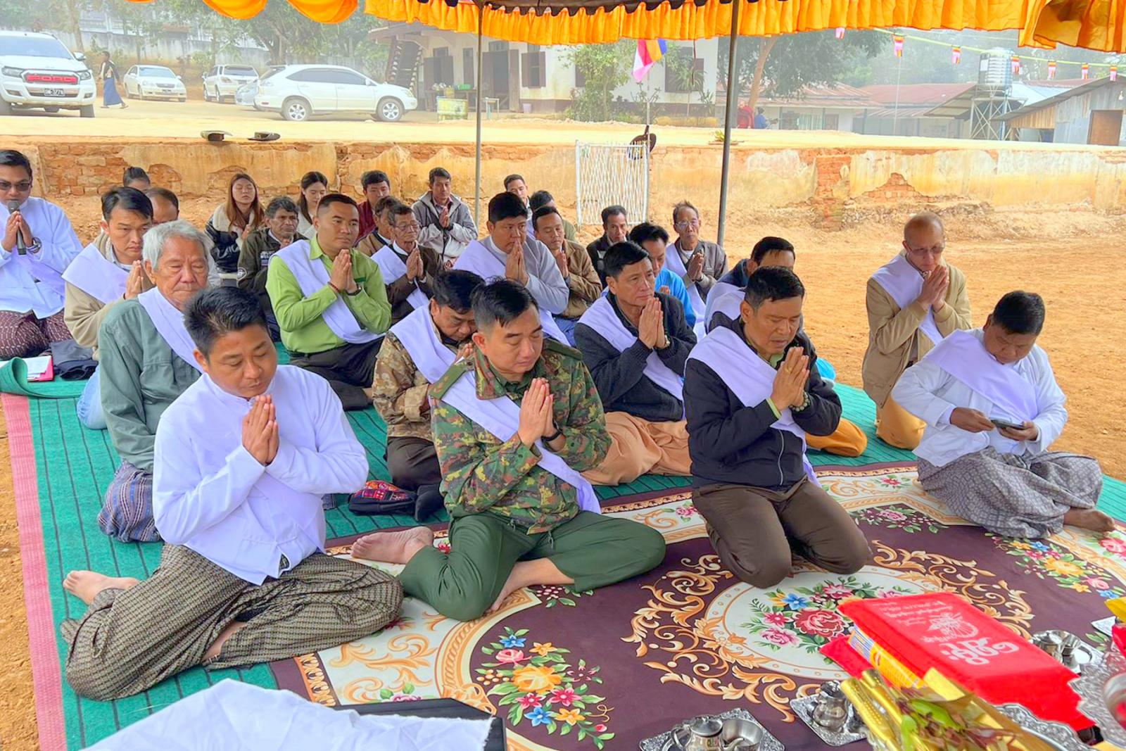 ထေရဝါဒဗုဒ္ဓသာသနာပြု ဗဟို ကျောင်းတွင် ဆွမ်းစားကျောင်းဆောင်အသစ် တည်ဆောက်ရန် ပန္နက်တော်တင် မင်္ဂလာ