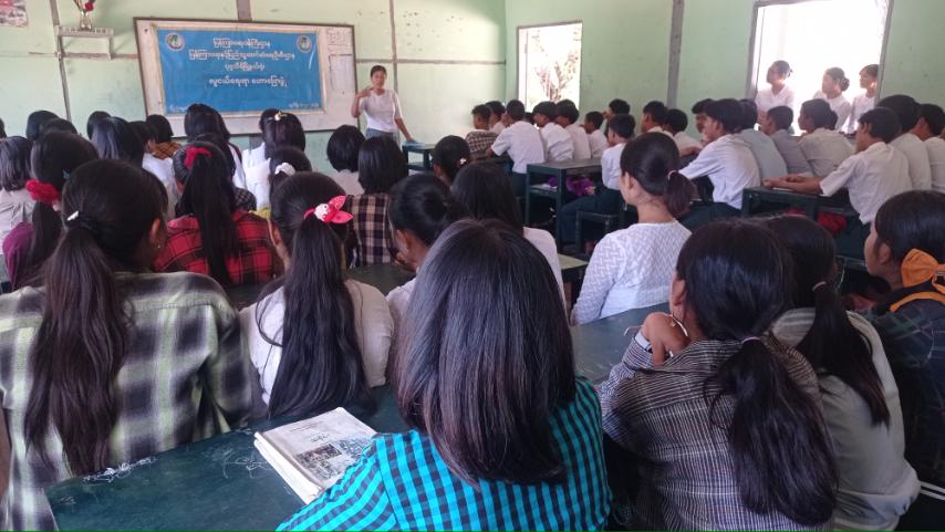 ပုဗ္ဗသီရိမြို့နယ် ညောင်လူးကျေးရွာ အခြေခံပညာအထက်တန်းကျောင်းခွဲတွင် ၇၇ န
