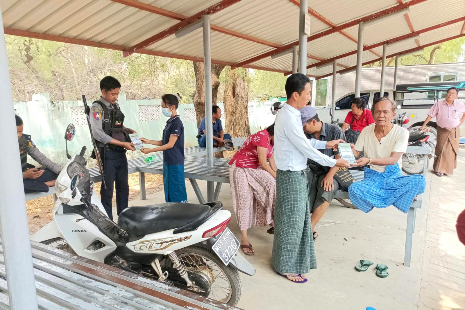 ရေနံချောင်းမြို့နယ်၌ ၇၉ နှစ်မြောက် တပ်မတော်နေ့အထိမ်းအမှတ် သတင်းစကား လက